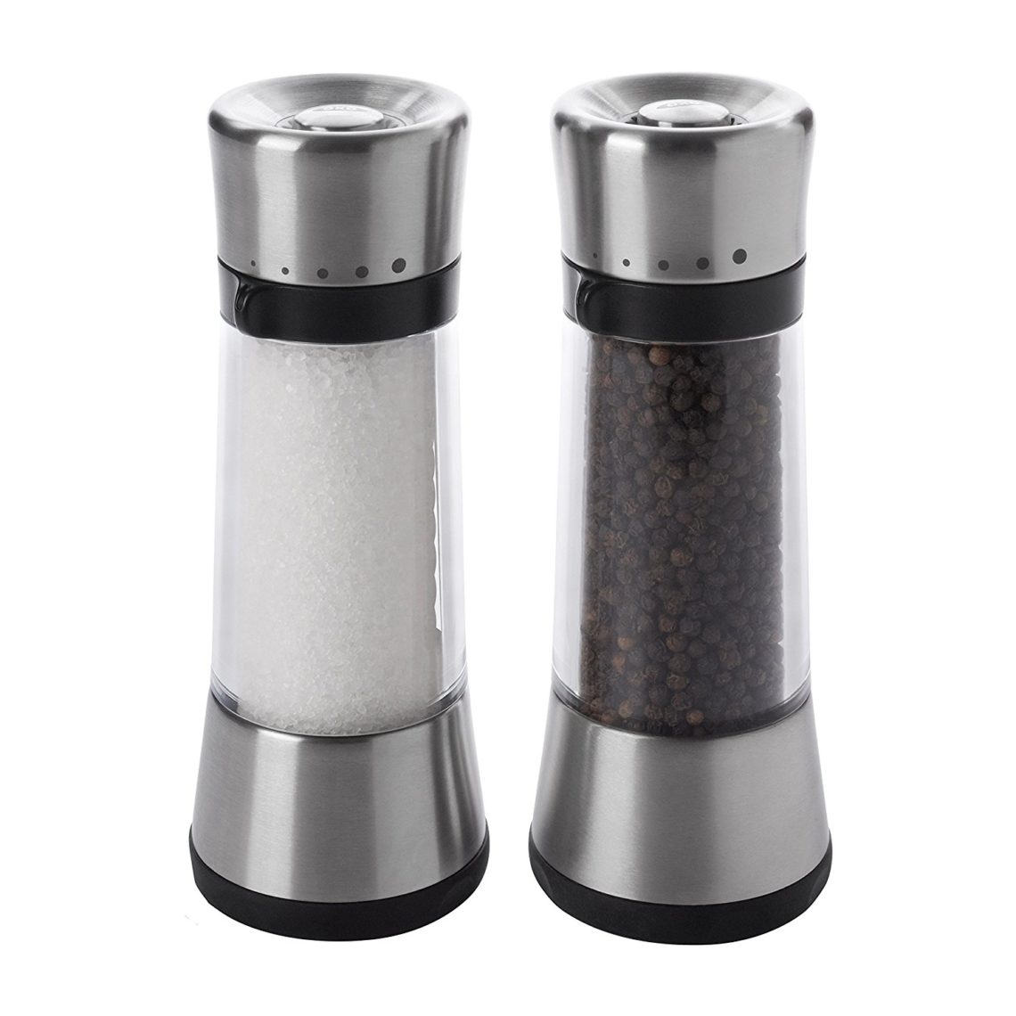 OXO Salt and Pepper Mill Set Adjustable Grind Size - True Forage